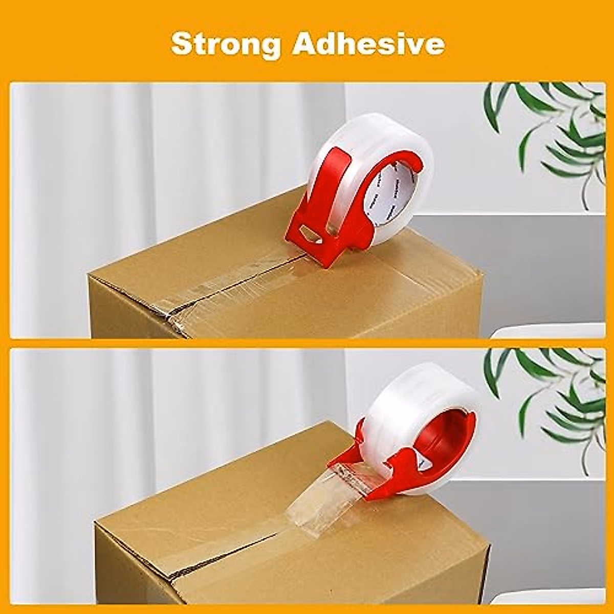 Xhaleseal Clear Packaging Tape 6 Rolls 2.7mils 2inch 110Yards Total 660yards 1980feet Refill Heavy Duty Packing Tape for Moving Shipping Packaging Boxes