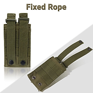 2 Pack Radio Case Radio Holder Molle Tactical Radio Holster Military Heavy Duty Radios Pouch Bag for Baofeng UV-5R F8HP UV-5R GT-3 UV-82 Two Ways Walkie Talkies Compatible with Bags Packs/Duffels