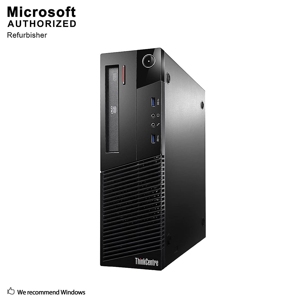 Lenovo ThinkCentre M83 Small Form Business High Performance Desktop Computer PC (Intel Core I5-4570 3.2G,8G RAM DDR3,240GB SSD,DVD-ROM,WIFI, Windows 10 Professional)(Renewed)