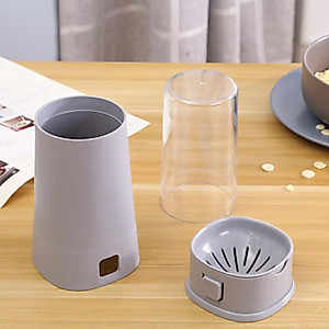 Cutlery Holder with Cover - CooSilo Plastic Chopsticks Holder Detachable Kitchen Cutlery Storage Organizer Utensils Fork Spoon Knives Storage Holder for Kitchen Cabinet or Pantry