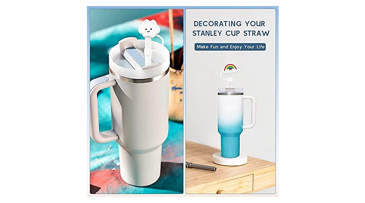 Colorful Stanley Straw Covers for 30 & 40 Oz Cups