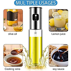 Hweryho Oil Sprayer for Cooking, Olive Oil Sprayer Mister, 105ml Olive Oil Spray Bottle, Olive Oil Sprayer for Air Fryers, Oil Sprayer, Olive Oil Spray for Salads, Barbecues, Kitchen Baking,Salad,BBQ
