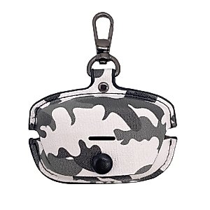 Cover for wf-1000xm4 Cases, Camo Fashion Premium Leather Business Folio Cover for Sony wf-1000xm4