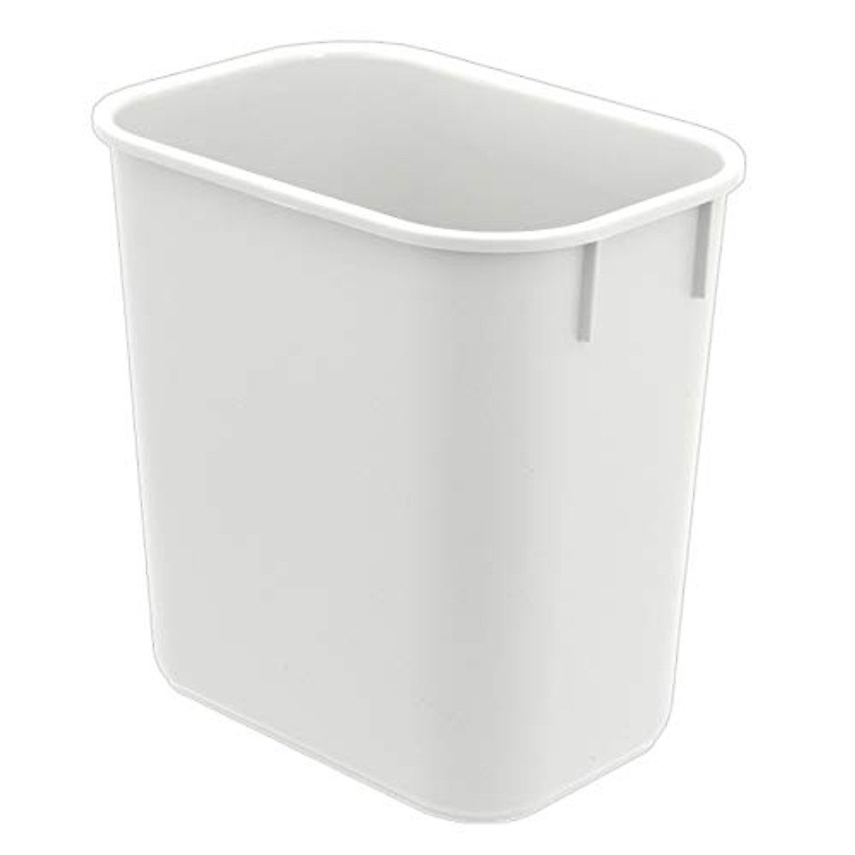 Acrimet Wastebasket Bin 13QT (Plastic) (White Color) (Set of 4)