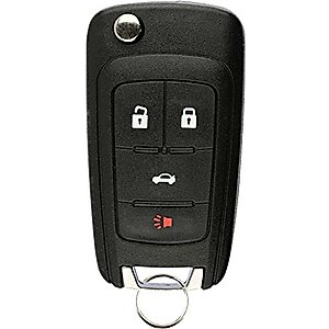 KeylessOption Keyless Entry Remote Control Car Uncut Flip Key Fob Replacement for OHT01060512