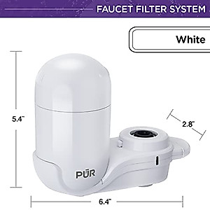 PUR Faucet Mount Water Filtration System, White – Vertical Faucet Mount with 2 Filters for Crisp, Refreshing Water, FM-3333B