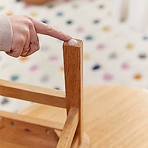 ECR4Kids Three Rung Ladderback Chair, 12in Seat Height , Classroom Seating, Natural, 2-Pack