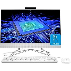 HP 2022 Newest All-in-One Desktop Computer, 23.8" Full HD Touchscreen, AMD Ryzen 5 3500U Processor, AMD Radeon Vega 8 Graphics, 64GB RAM, 1TB SDD + 2TB HDD, Webcam, Windows 11 Home