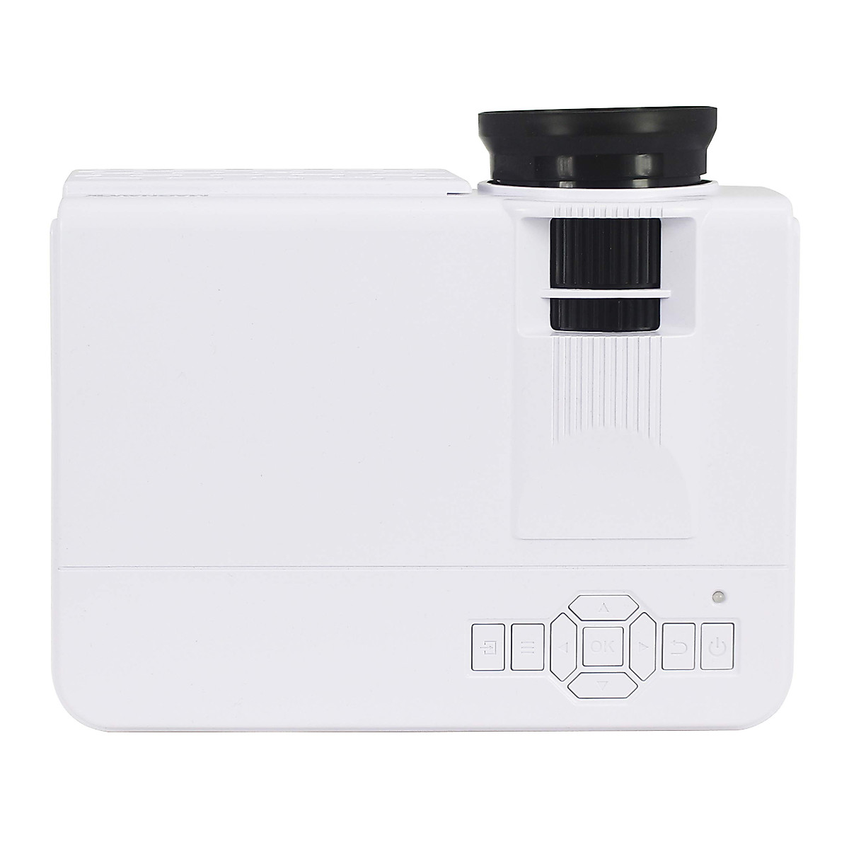 Magnavox MP601 Portable Home Theater Projector with Bluetooth Wireless Technology and Remote in White | Supports 1080p HD Quality | HDMI, USB, AV, & VGA Ports |