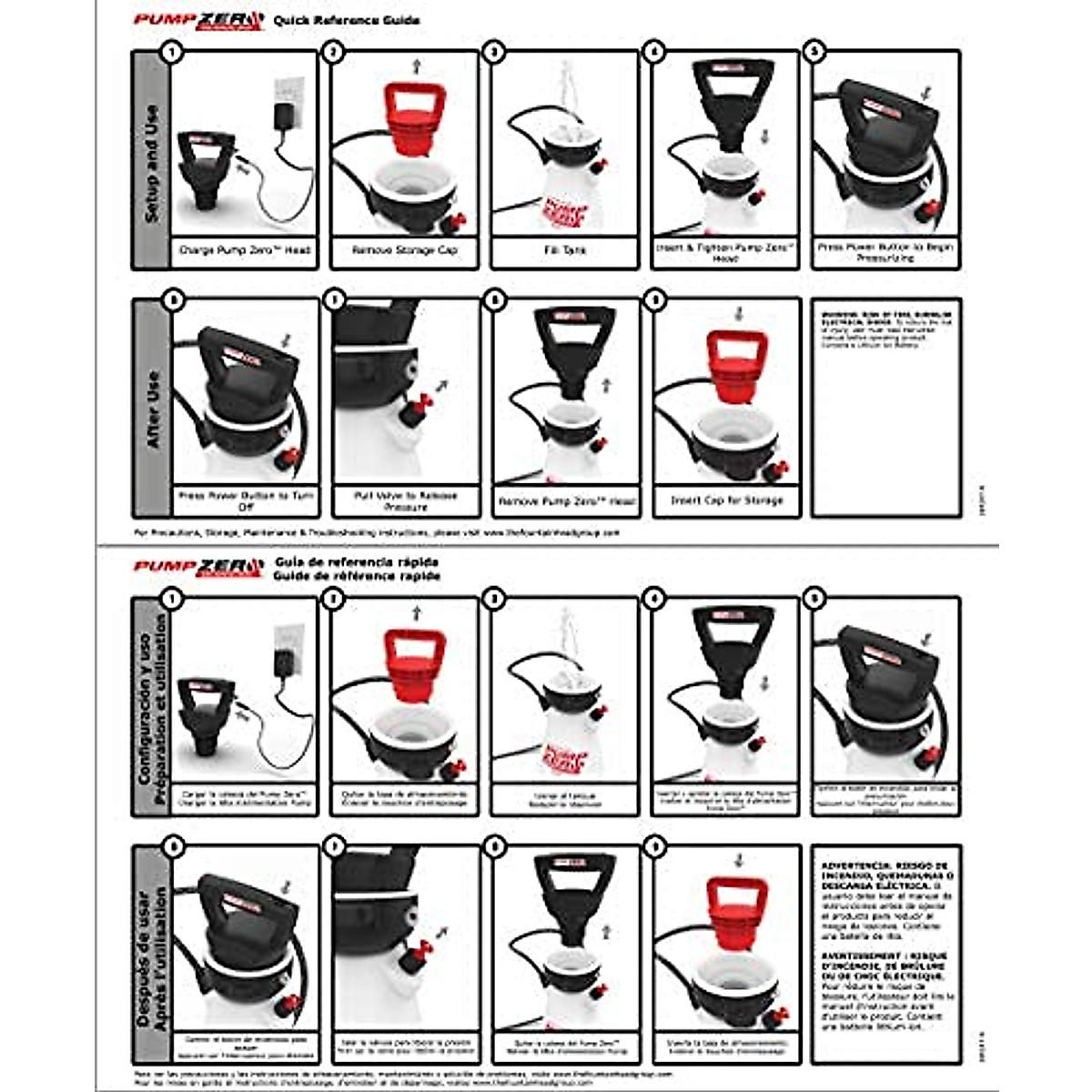 Pump Zero | 190599 | Garden Sprayer Pump | 3 Pack | Lawn & Garden | 24 Gallons Per Charge | Multi-Purpose Pressure Sprayer | 16-20 PSI