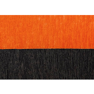 2 Orange Rolls and 2 Black Crepe Streamers