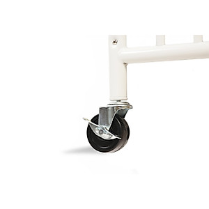 LA Baby The Condo Metal Evacuation Window Crib, White