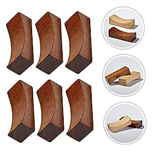 Hemoton 12pcs Single Concave Chopstick Rest Table Chopstick Holder Rustic Spoon Rest Chinese Chopsticks Rest Kitchen Supply Wood Chopsticks Rest Home Chopsticks Rest Household