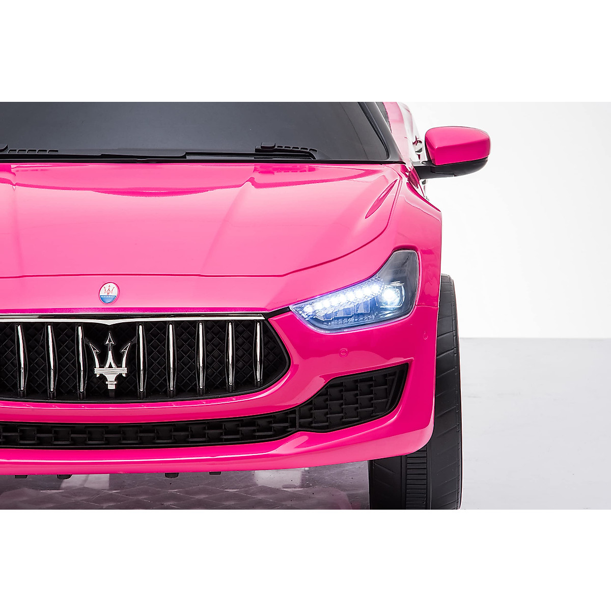 Best Ride On Cars Maserati Ghibli, 12V Battery Powered Ride On Toy, Pink, Large