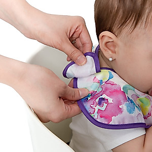 Bumkins Bibs, Baby Bibs for Girl or Boy, Baby and Toddler Bib for 6-24 Months, Waterproof Fabric Baby Bib SuperBib, Oversized Full Cover, for Babies Eating (Pack of 2)