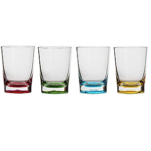 Lily's Home Shot Glasses, Premium 1.5oz Clear Acrylic Reusable Cups, Perfect for Any Liquor, Jello Shots, Condiments, Tasting, Sauce, Dipping and Food Sampling (Multi Color)