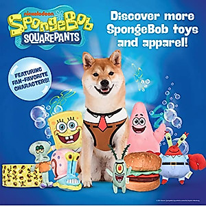SpongeBob SquarePants for Pets Krabby Patty Dog Food Bowl, 6 Inch | Spongebob Dog Bowls, Ceramic Dog Bowls for Medium Sized Dogs and All Dogs, Food Bowl Holds 3.5 Cups, Yellow, FF16932