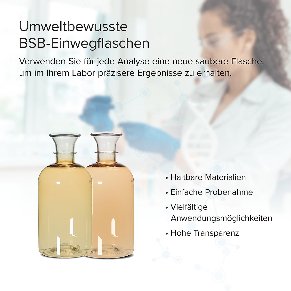 Environmental Express AO-53200-02 Disposable BOD Bottle, 300 mL (100 Pack)