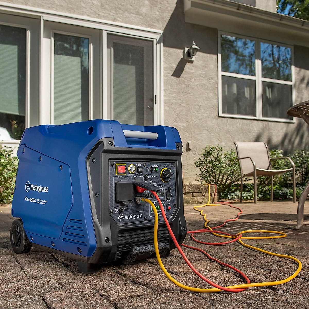 Westinghouse Outdoor Power Equipment 4500 Peak Watt Super Quiet Portable Inverter Generator, Remote Electric Start with Auto Choke, Wheel & Handle Kit, RV Ready, Gas Powered, Parallel Capable