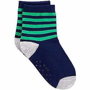 Simple Joys by Carter's Baby 12-Pack Socks, Multicolor/Dinosaur/Stripe, 2-3T