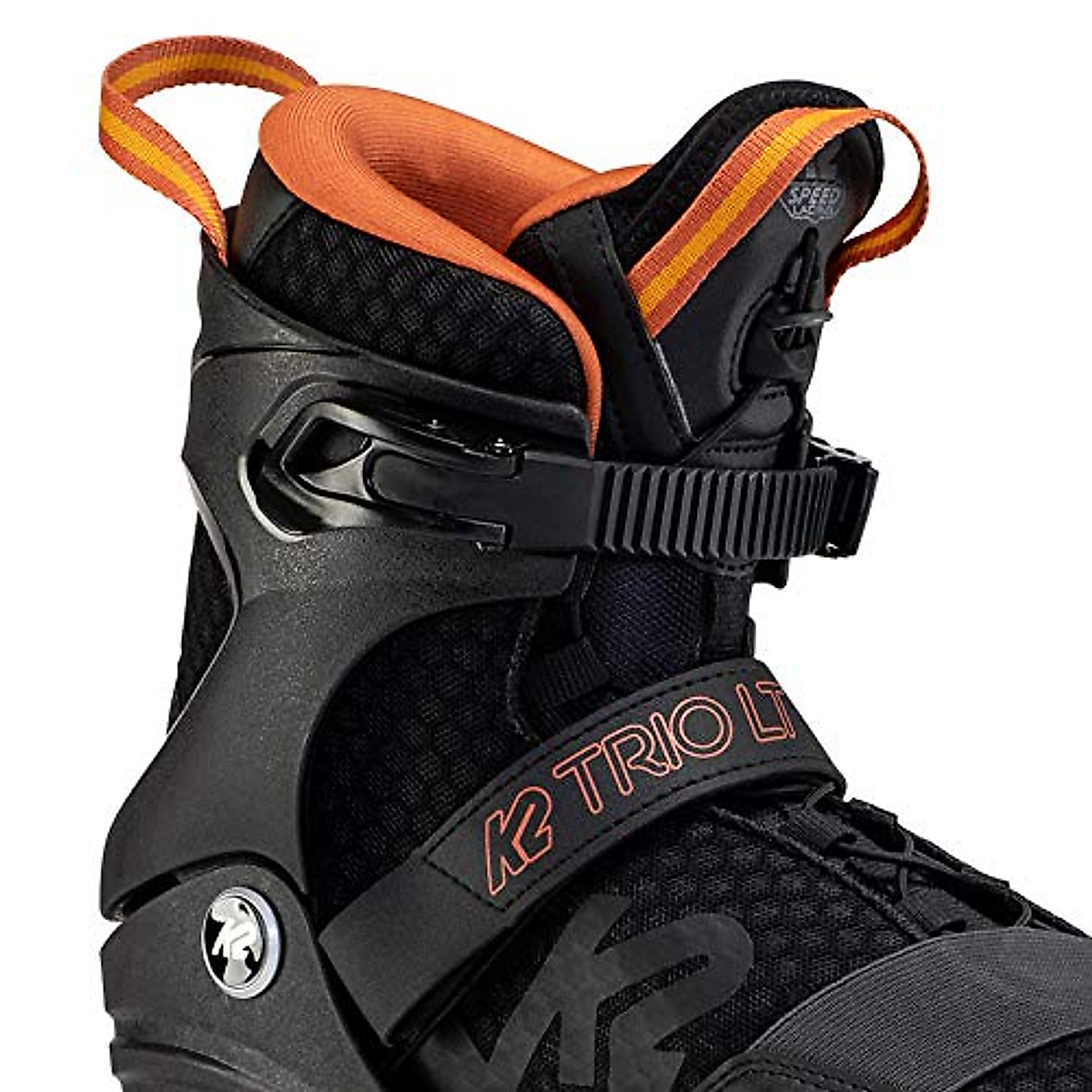 K2 Skate Mens Trio LT 100, Black_Orange, 7.5
