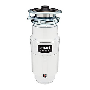 Smart Choice 1/2 HP Direct Wire Garbage Disposal for Kitchen Sinks, White | SC05DISPD1