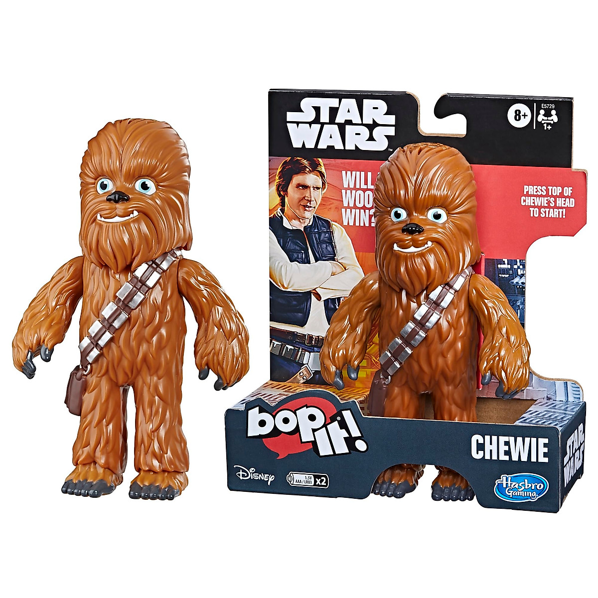 Bop It! Game Star Wars Chewie Edition, Gifts for Kids, Electronic Games for Kids Ages 8 and Up