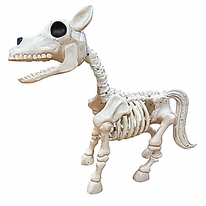 Cow Skeleton Halloween Decoration, 2024 New Cow Skull Prop Halloween Decoration, Cow Skeleton Halloween Decorative Prop, Halloween Cow Skeleton Decoration for Home Outdoor (1PC Cow Skeleton)
