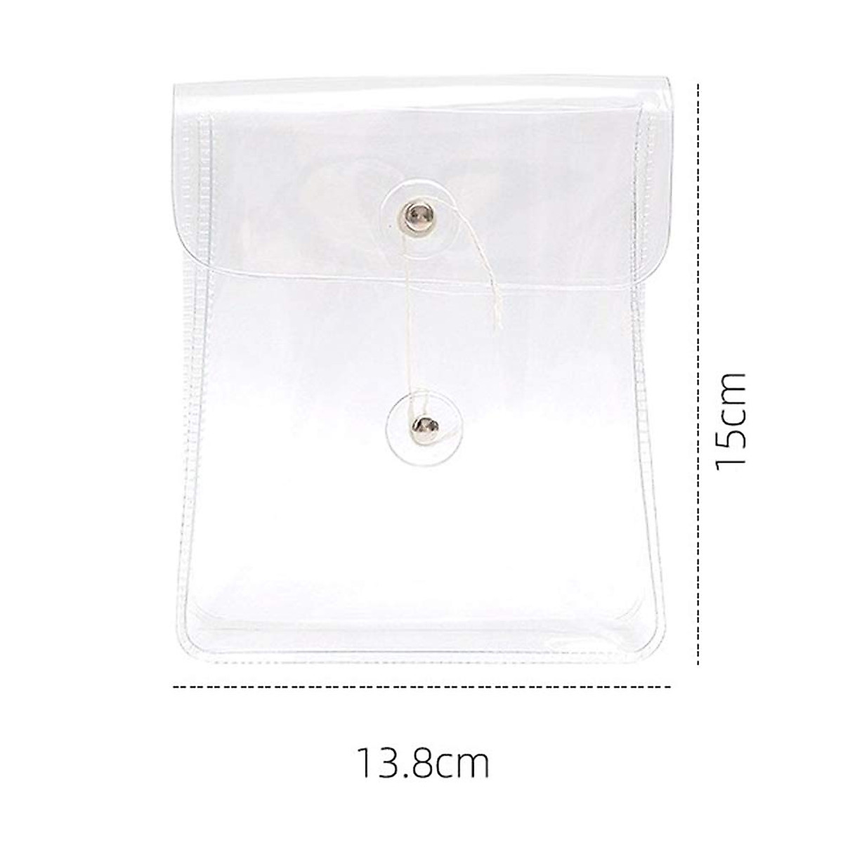 ZMLSED Washi Masking Tapes Multi Organizer Pouch, Minimalist Transparent Large-Capacity Visible Portable Storage Bag for Stationery Stickers Travel Small Object Planner Pens Journal Supplies