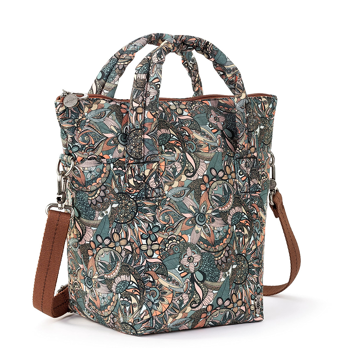 Sakroots Culver Small Tote in Repreve Eco-Twill, Sienna Spirit Desert