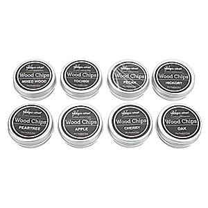 VGEBY 8PCS Smoking Wood Chips, Whiskey Wood Chips Cocktail Smoker Kit for Beginners Professional Bartenders