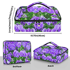Kigai Palm Pineapple Casserole Dish Carrier for Hot or Cold Food Storage,Insulated Casserole Carrying Case Perfect for Parties, Picnics and Camping; Fits 9” x 13”Baking Dishes