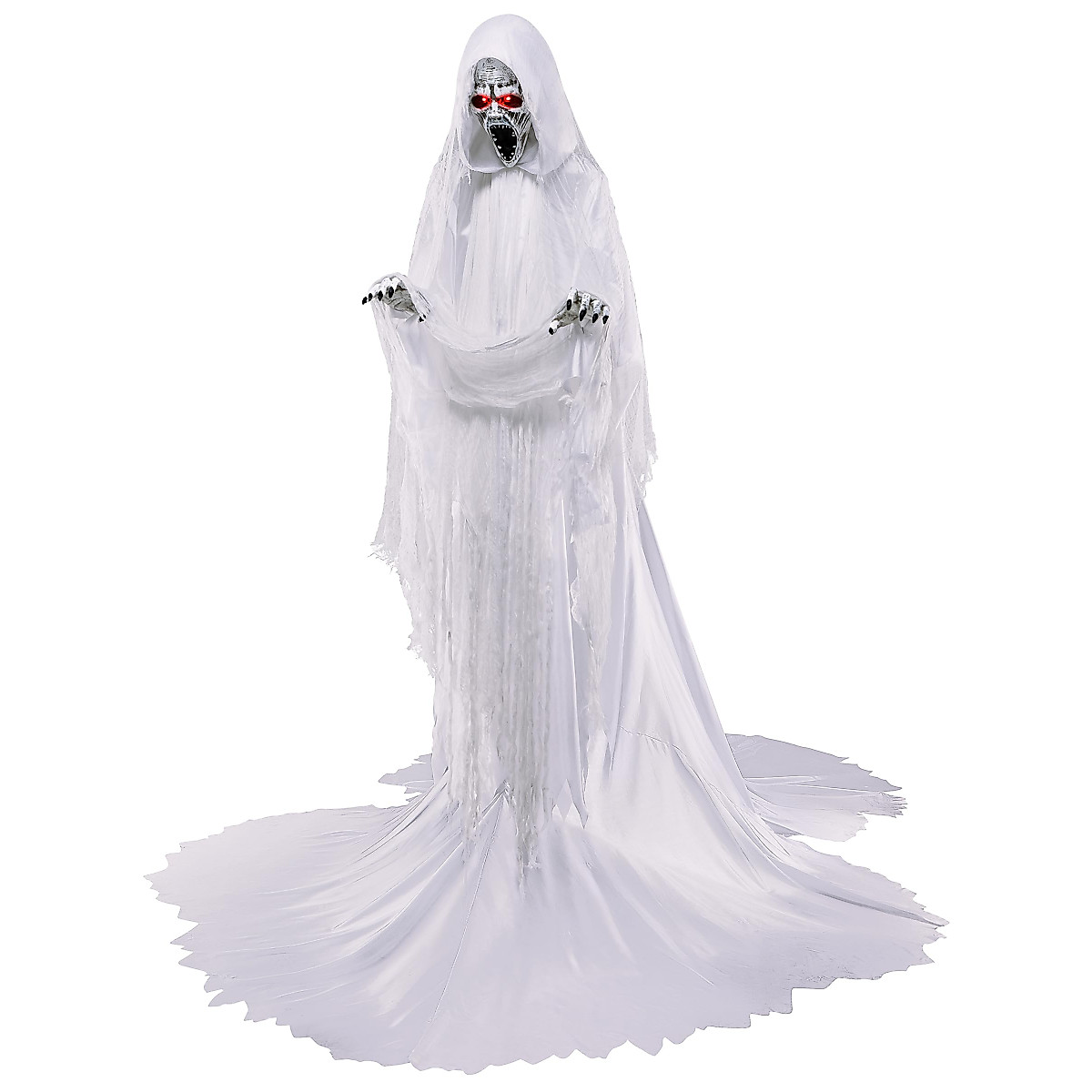 Spirit Halloween 7 Ft Emmeline Animatronic | Decorations | Animated | Light Up Red LED Eyes | Lunging Motion | Plays Sounds