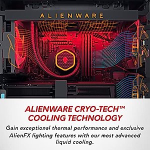 Alienware Aurora R15 Gaming Desktop - AMD Ryzen 9 7900X, 32GB DDR5 RAM, 1TB SSD + 2TB HDD, NVIDIA GeForce RTX 4080 16GB GDDR6X, Dell Service Included, Windows 11 Home - Black
