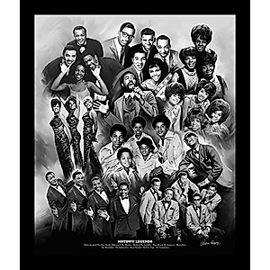 Wishum Gregory Motown Legends (A Tribute to Motown Music), 11x8.5 inches (Framed)