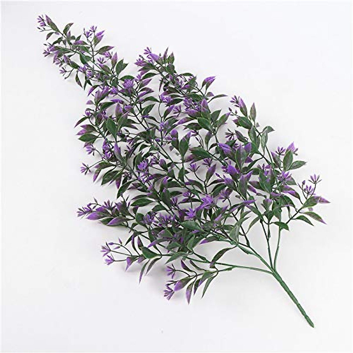 N++A 30.7in 2pcs Artificial Vines for Outdoors uv Resistant Fake Vine Willow Rattan Flowers Artificial Hanging Plant for Home Garden Wall Decoration(Purple)