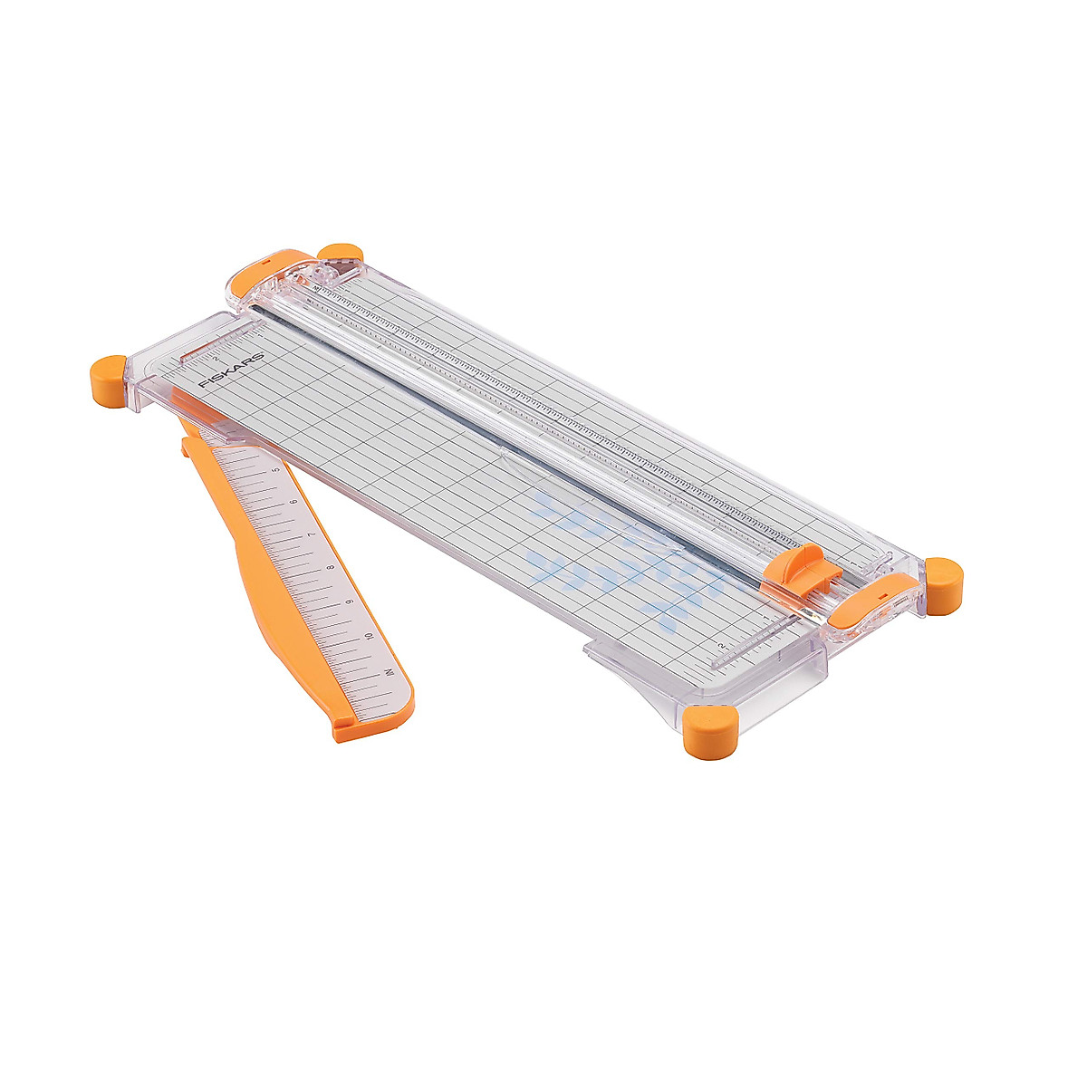Fiskars SureCut Portable Paper Trimmer, 12 Inch Cut , Orange - 154450-1009