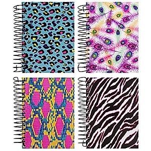 Emraw Design Your Life Style Cover Fat Book with 200 Sheets of Ruled White Paper - Set Includes 4 Different Types of Design Your Life Style Cover Covers (4 Pack)