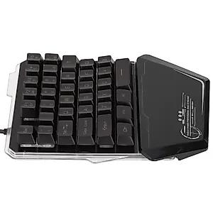 Shanbor One Handed Keyboard, Portable Small Gaming Keyboard for Home for Office