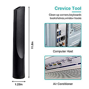 KEEPOW 1 1/4" Vacuum Attachments Accessories Cleaning Kit Hardwood Floor Dust Brush for 32mm (1 1/4 inch) Standard Hose, 7 Pcs