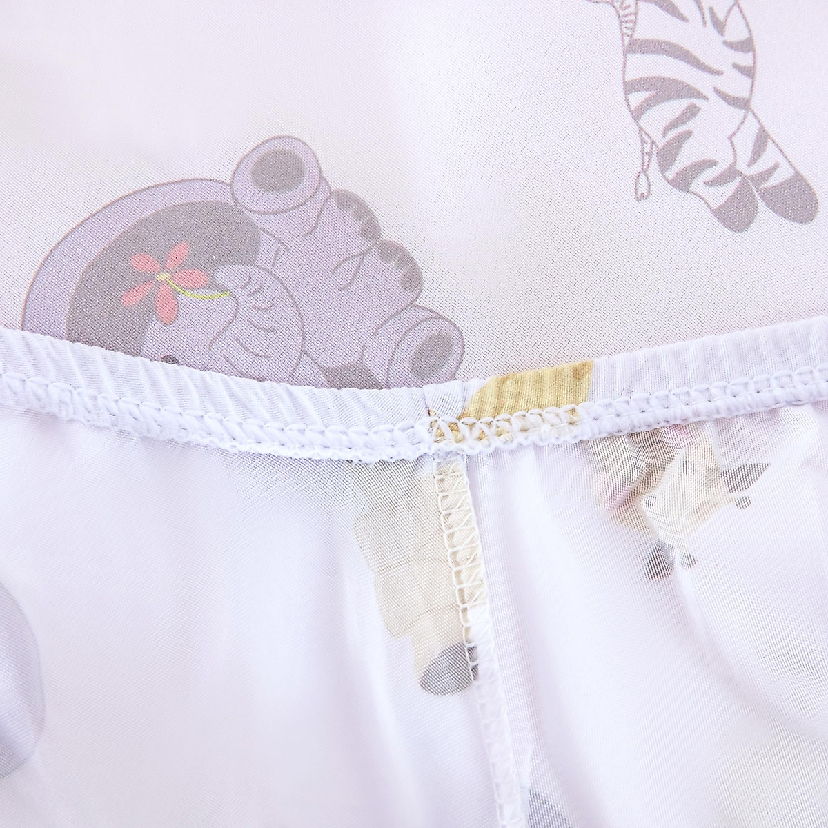 Baevellery Crib Bedding Set for Girls 3Piece Jungle Elephant Baby Girl Crib Bedding Set Nursery Crib Set for Baby Girl - Fitted Sheet Crib Comforter Crib Skirt