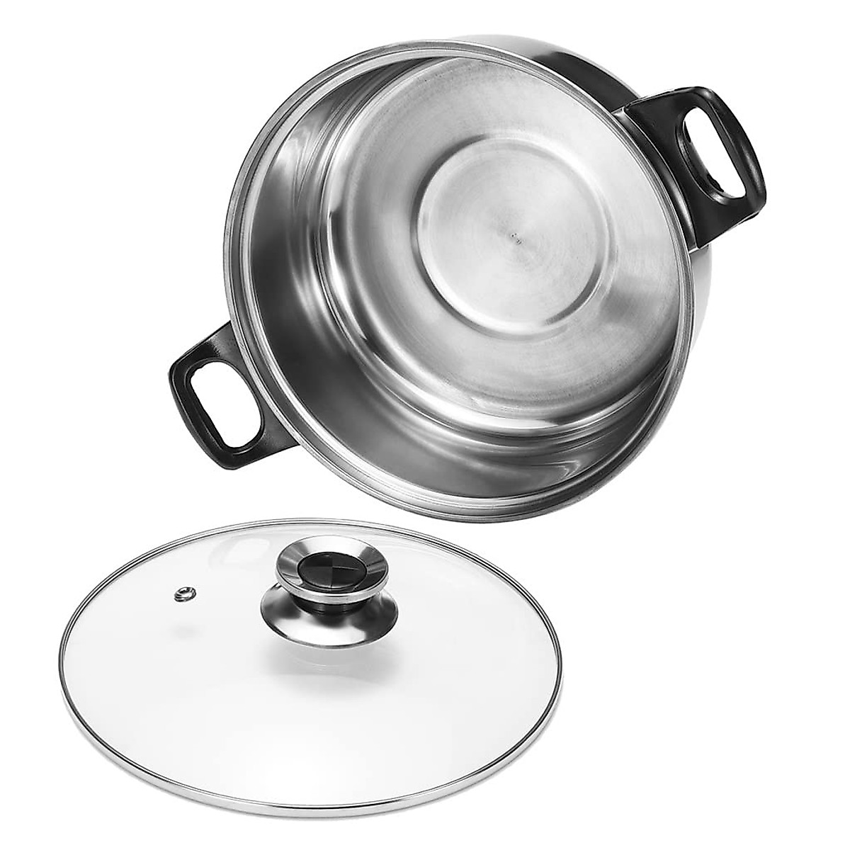 ROLTIN Stainless Steel Cookware Set Handle 12PCS/ Set Dishwasher Safe Pots Non Stick Frying Pan Induction Cooker with Lids