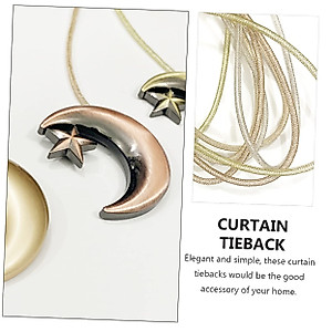2pcs Curtain Tie Home Curtain Buckle Curtain Strap Hook Curtain Bandage Window Curtain Rope Curtain Adornment Curtain Clip Curtain Supply Curtain Wire Curtain Holder Curtain Decor