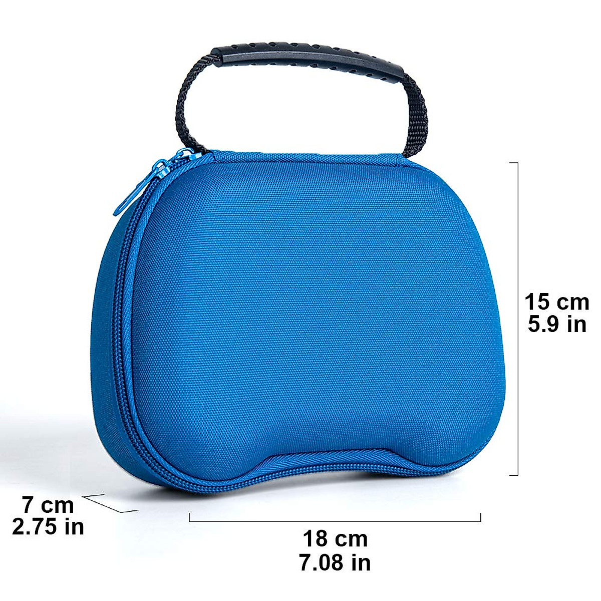 ASFSKY PS5 DualSense Controller Carry Case PS5 Controller Storage Bag Travel Carrying Case Holder Shockproof Protective Hard Case for PlayStation 5 DualSense Controller (BLUE)