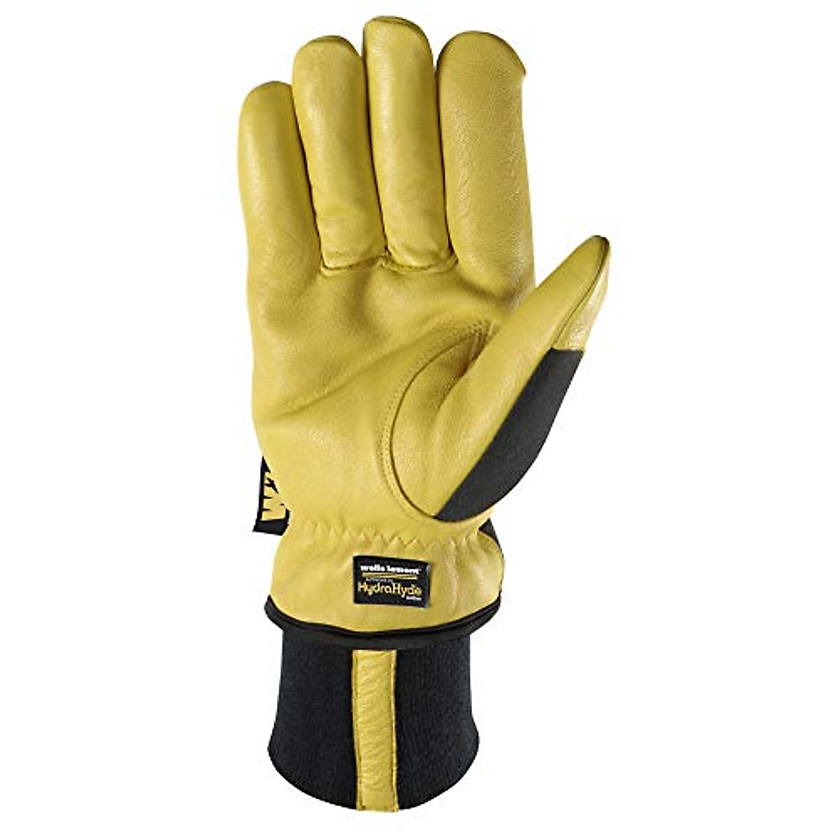 Men's Insulated HydraHyde Water-Resistant Leather Palm Winter Work Gloves, Large (Wells Lamont 1206)