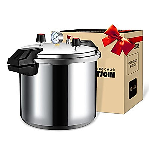 Wantjoin Pressure Cooker, Commercial Aluminum canner Pressure Cooker, Silver,16 Quart (15L)