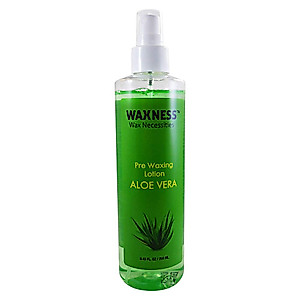 Wax Necessities Waxness Pre Waxing Lotion with Natural Aloe Vera Extract 8.45 Ounces