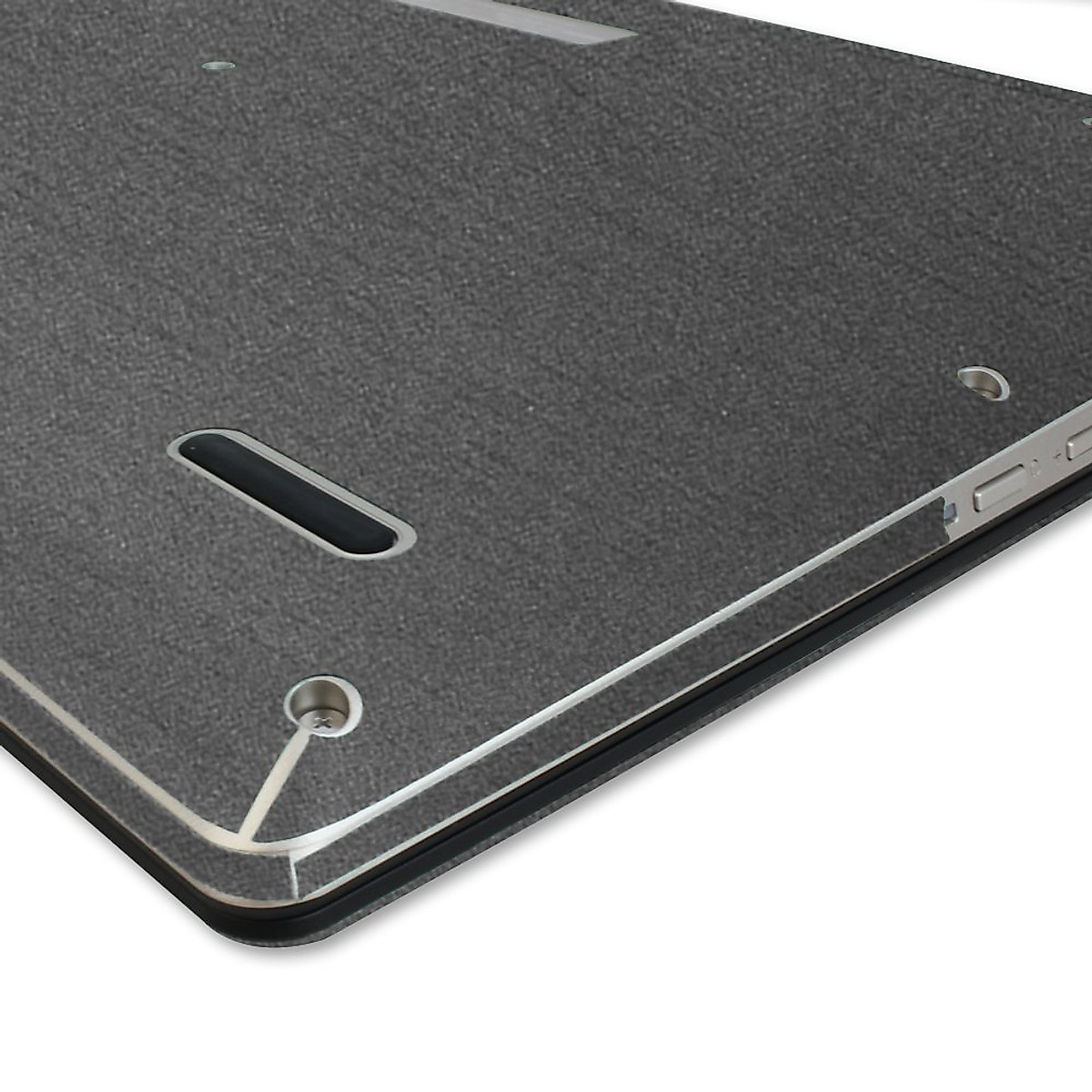 Skinomi Brushed Steel Full Body Skin Compatible with Toshiba Satellite Radius (2015, 15.6 inch)(Full Coverage) TechSkin with Anti-Bubble Clear Film Screen Protector