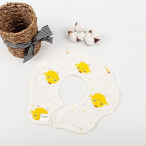 babygoal Baby Bandana Drool Bibs, 360° Bibs for Boys Girls Newborn Infant, 100% Organic Cotton Bibs for Drooling and Teething Gift 10 Pack 10MSBB01