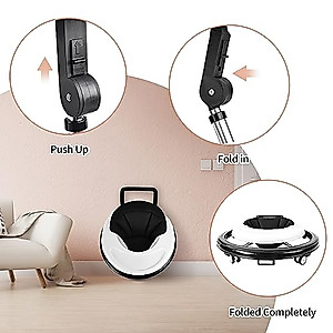 Baby Walker, 9-Gear Height Adjustable Baby Walker with Wheels, Foldable Infant Toddler Walker with Foot Pads, Baby Walkers and Activity Center, Baby Walkers for Baby Boys and Baby Girls 6-24 Months